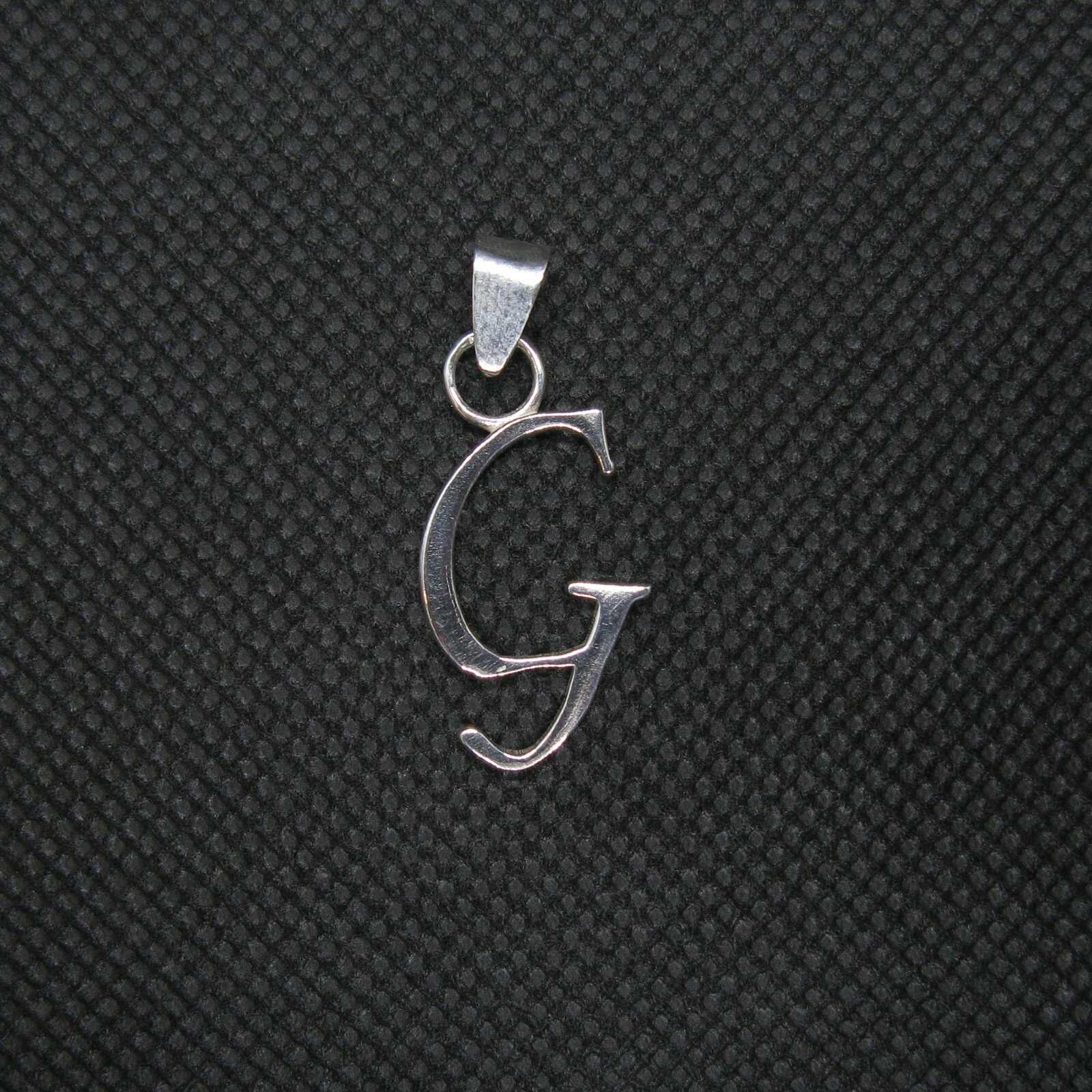 Plain Sterling Silver Pendant Charm Letter G Hallmarked Solid 925 ...