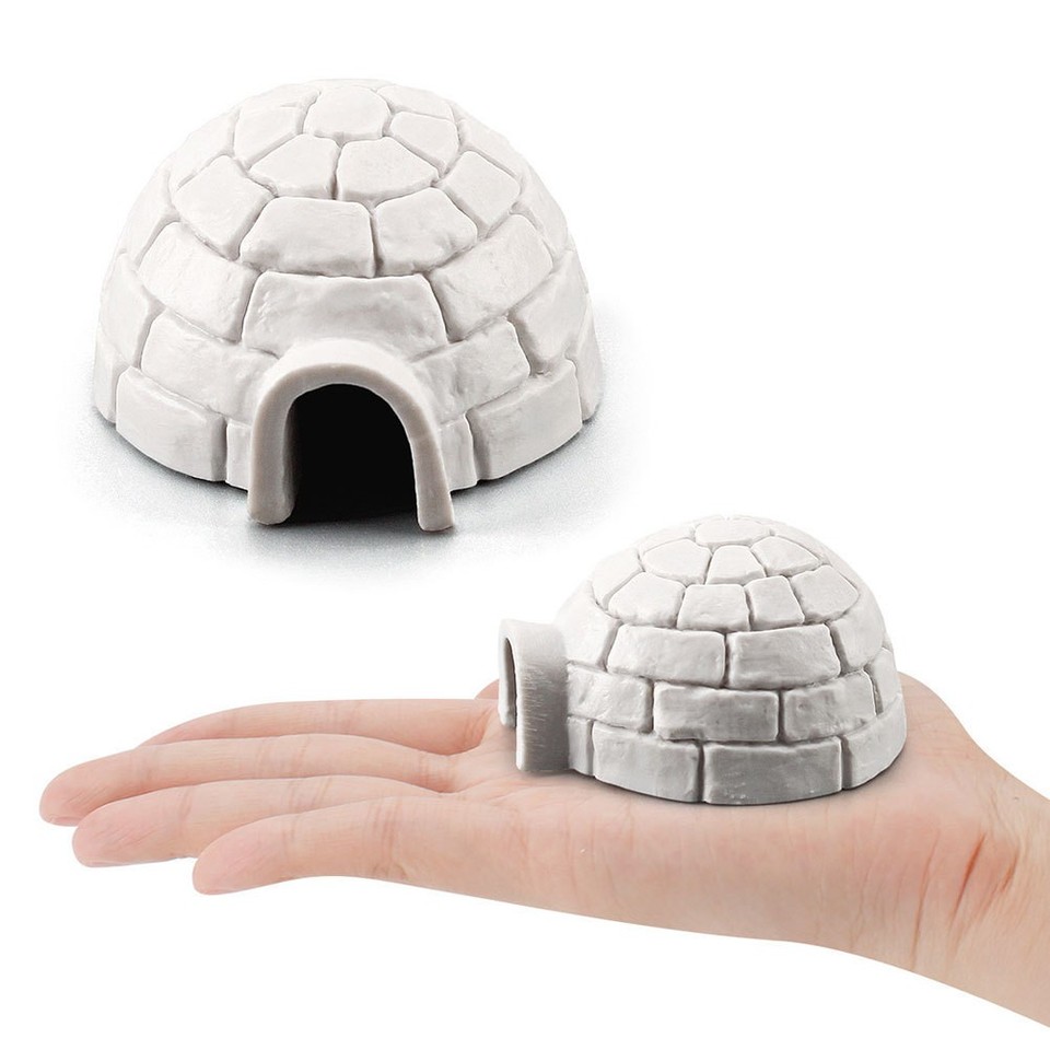 Standing Ice House Model Ornaments Figurines Home Decor for Kids | eBay ...