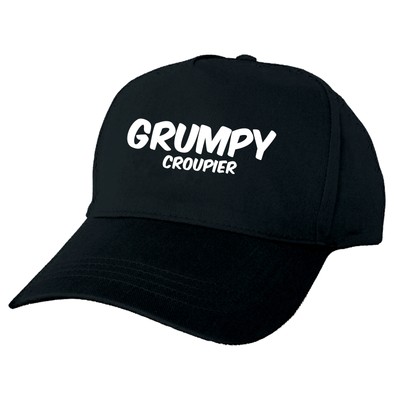 GRUMPY CROUPIER CAP – Banter Hat with Your Job Title – New Arrival ...