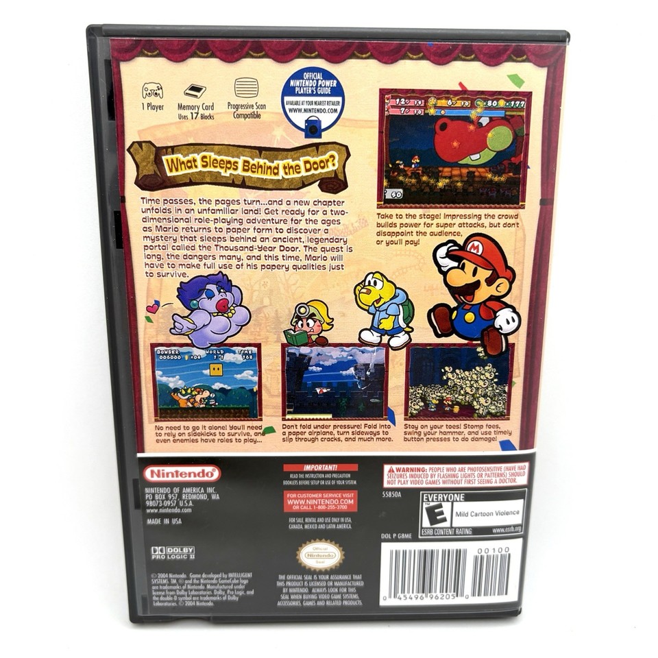 GameCube Paper Mario The Thousand-Year Door Nintendo GameCube | eBay