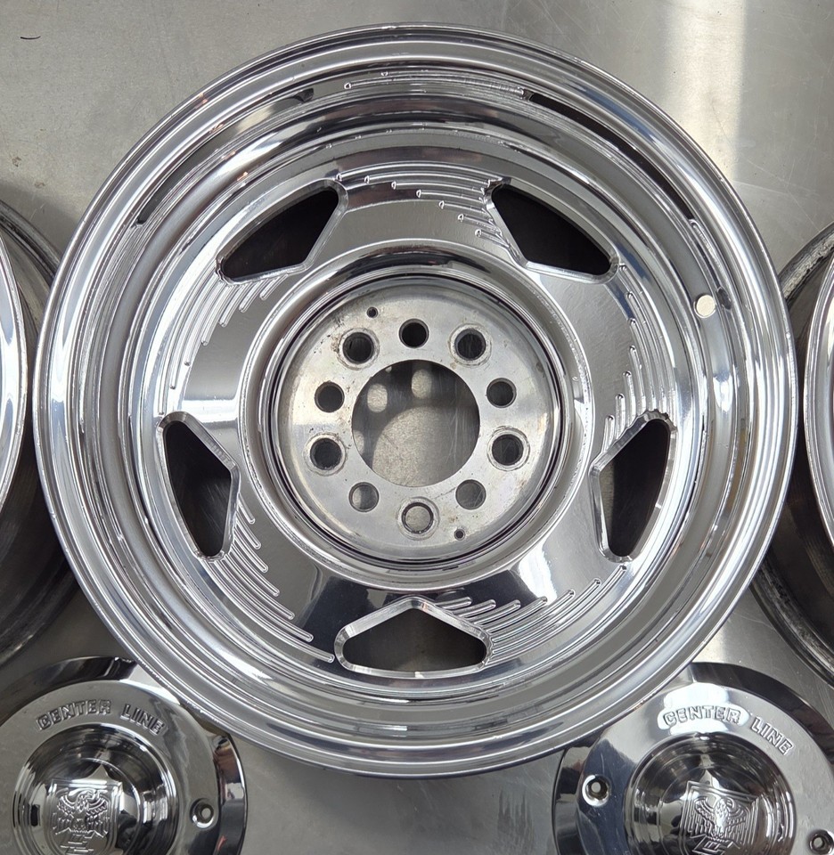 CENTERLINE 174 FLUTED BILLET STAR 15X7 DUAL 5X4.75 5X4.5 CHEVY AND FORD ...