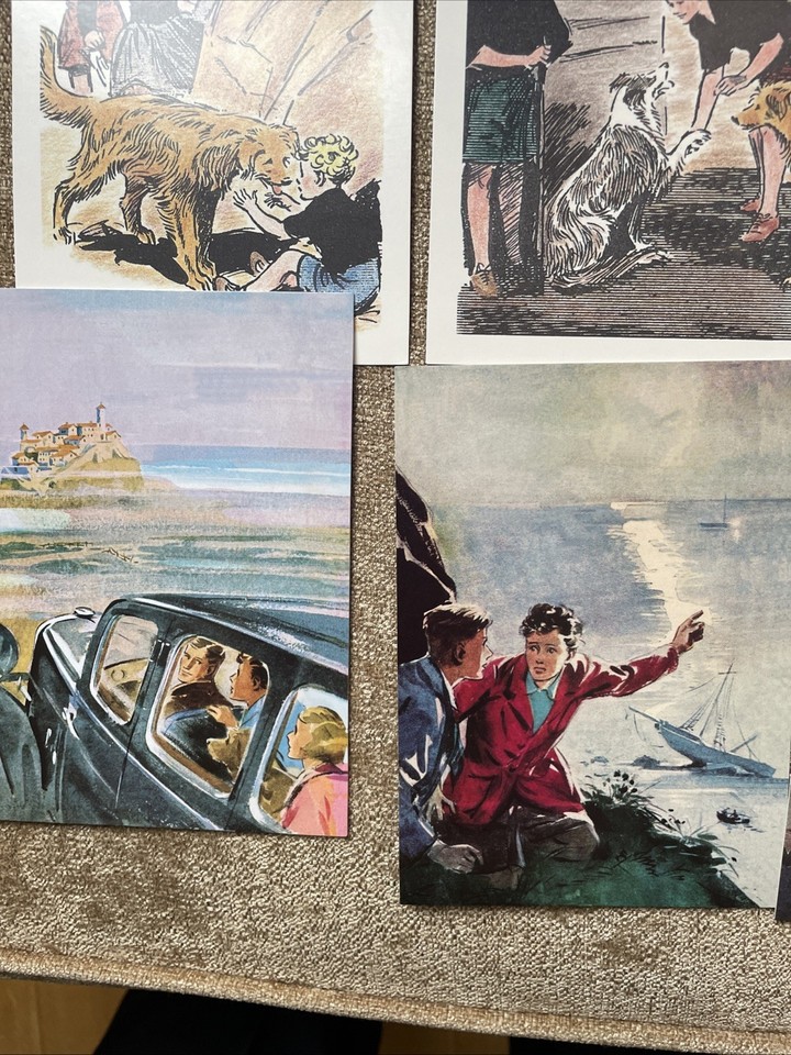 Enid Blyton Famous Five Retro Vintage Style Postcards X12 New | eBay UK