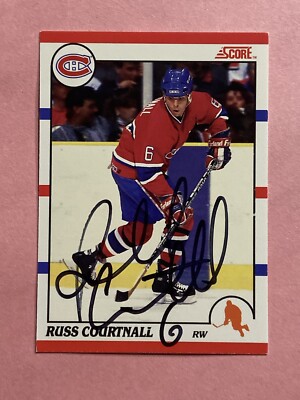Russ Courtnall 1990-91 Score IP Auto Autograph | eBay