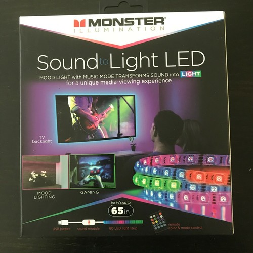 Monster Moodlight & Sound LED Strip Kit with Remote | eBay