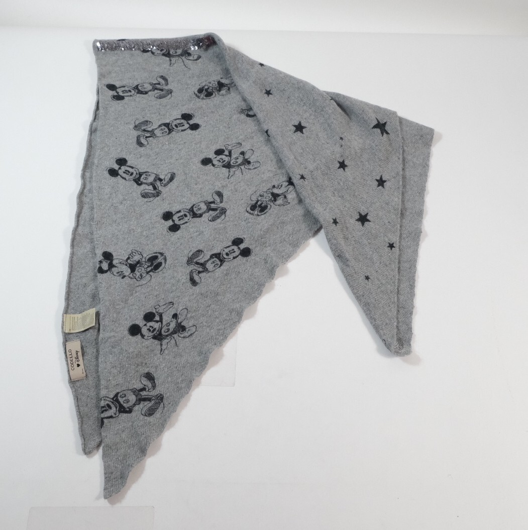 Codello Disney Women's Minnie Mouse Gray Scarf Wool B… - Gem