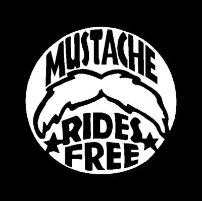 Mustache Rides Free Die Cut Decal Window Sticker Vehicle High Quality ...