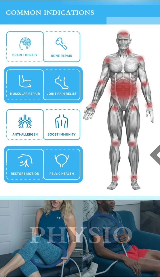 6000Gauss PEMF Machine PMST Loop Magnetic Therapy for Humans Pain ...