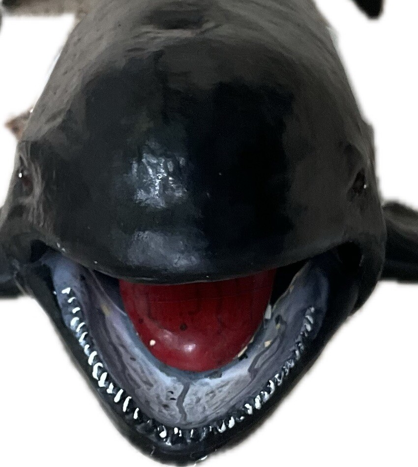 VTG YTK RARE XL RUBBER ORCA KILLER WHALE 20” TOY FISH OCEAN SEA SHAMU ...