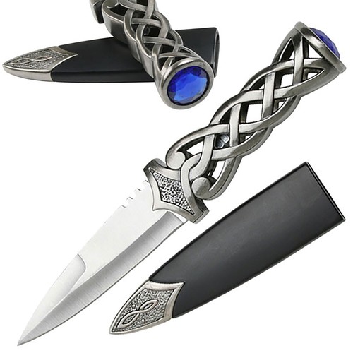 Short Dagger BLADESUSA Scottish Celtic Twisted Handle 9.00" Overall HK ...