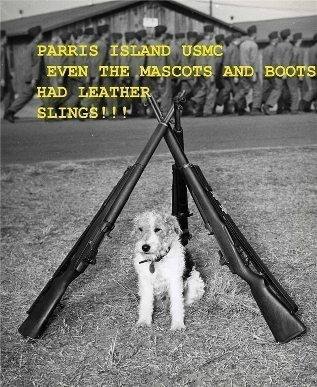 M1 Garand PREMIUM rifle sling SINGER CO. 1942 (1) M1907 leather REPRO ...