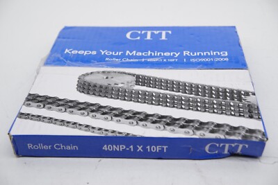 New CTT Chainmax Roller Chain 40NP-1 X 10FT 10' ISO9001:2008 Ships FREE ...