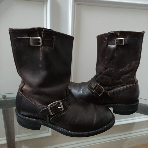 Frye 12R Harness Engineer Boots Men's 9.5 Made in USA Gaucho | eBay