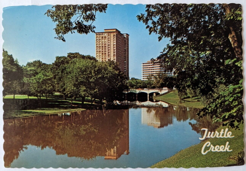 Turtle Creek Dallas Texas TX Business District Downtown Vintage 4x6 ...