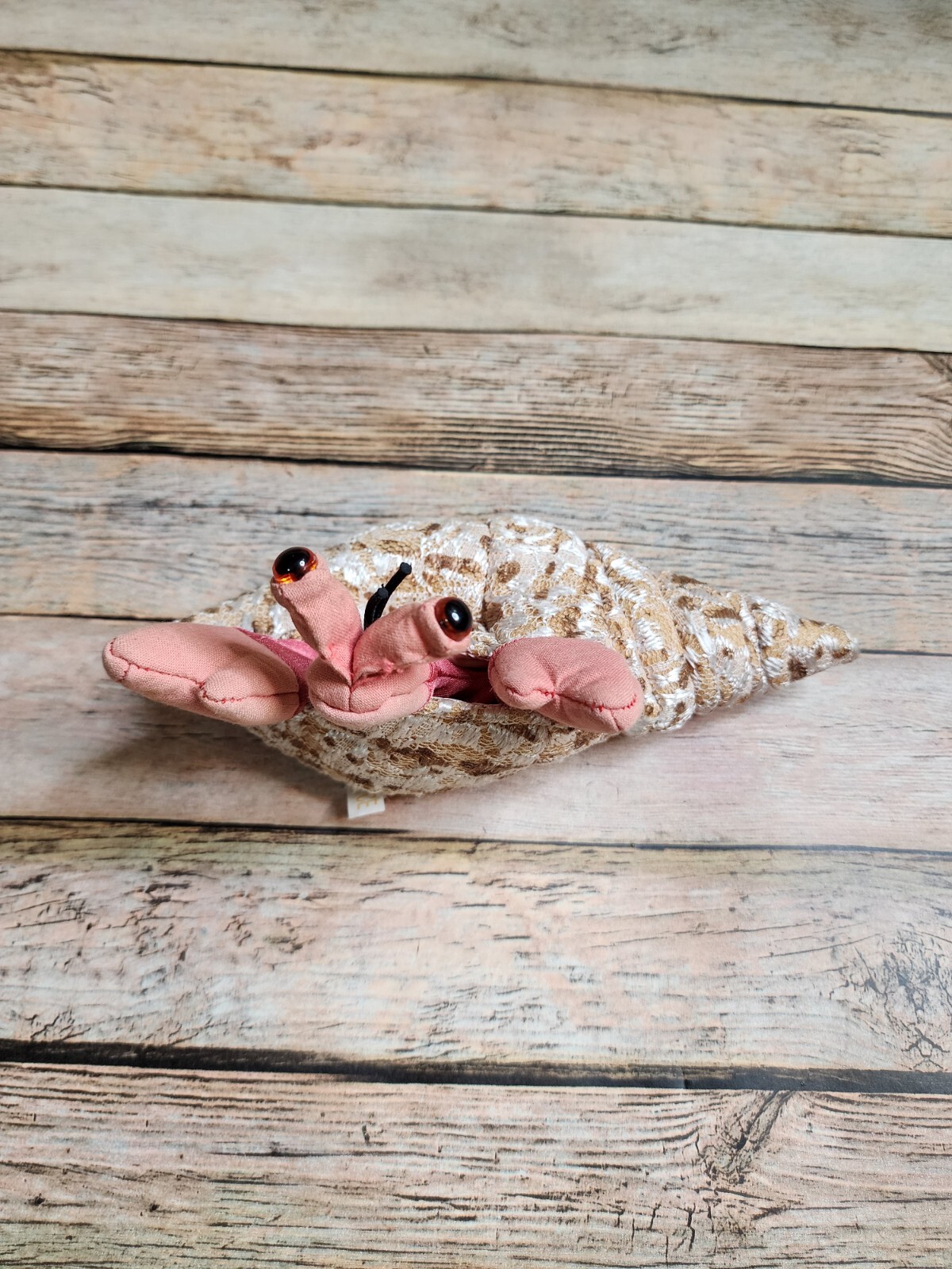RARE Folkmanis Pink Hermit Crab Soft Plush Hand/ Finger Puppet | eBay