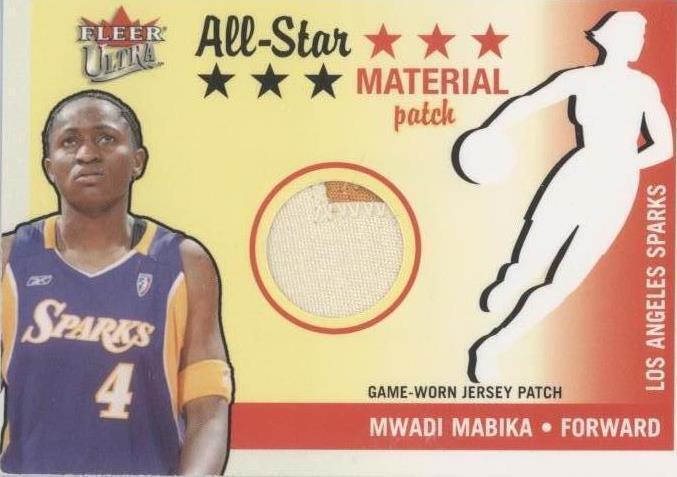 2003 Fleer Ultra WNBA - All-Star Mwadi Mabika #ASP-MM Material Patch ...