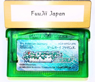 Pokemon Emerald Nintendo Gameboy Advance GBA Japanese Cartridge Cleaned ...