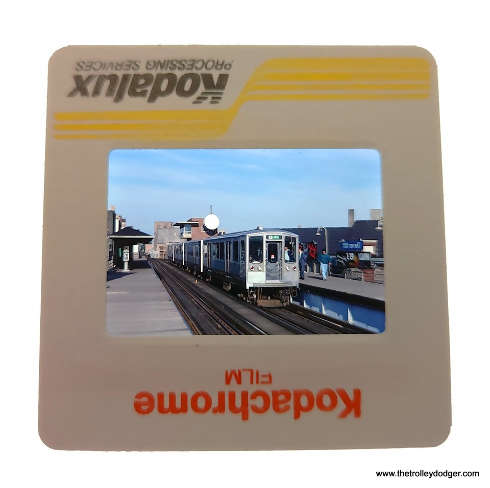 CTA Chicago Transit Authority "L" #2233 1990 35mm Original Kodachrome ...