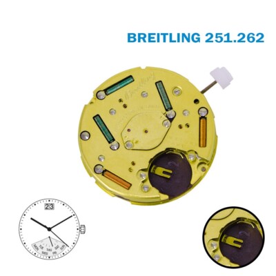 BREITLING 251.262 (Breitling Cal.53) Swiss Movement, White Date Disk at ...