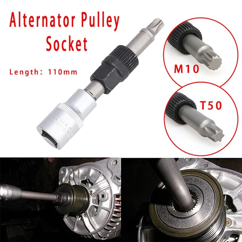 M10 Alternator Pulley Socket Drill Bit with 33 Teeth Tool Alternator Pulley4125 | eBay