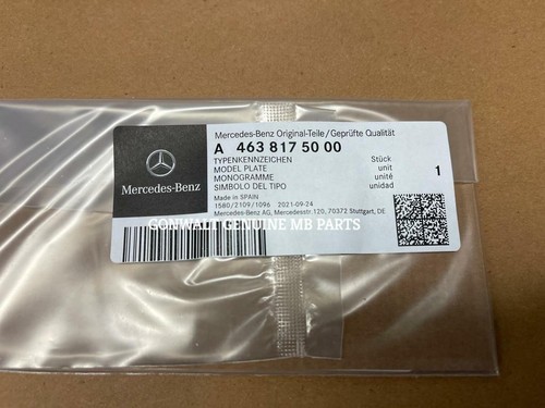 Mercedes Benz New G63 AMG BLACK Decal Emblems / Badges G-class 2 PCS ...