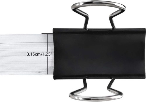 Extra Large Binder Clips 2.4-Inch (12 Pack), Big Paper Clamps for Black ...