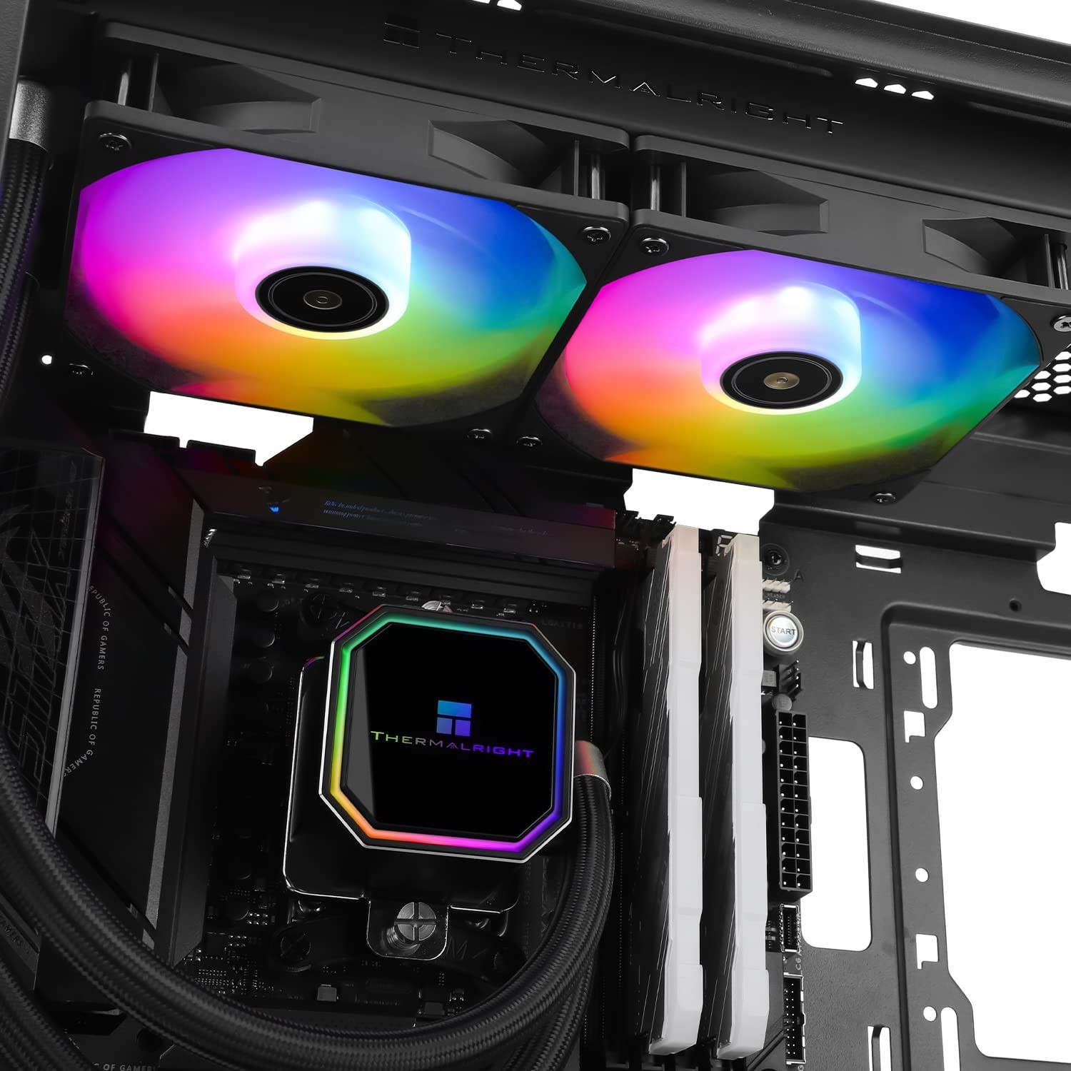 Thermalright Frozen Prism 240 Black ARGB AIO Water Cooler,Liquid CPU ...