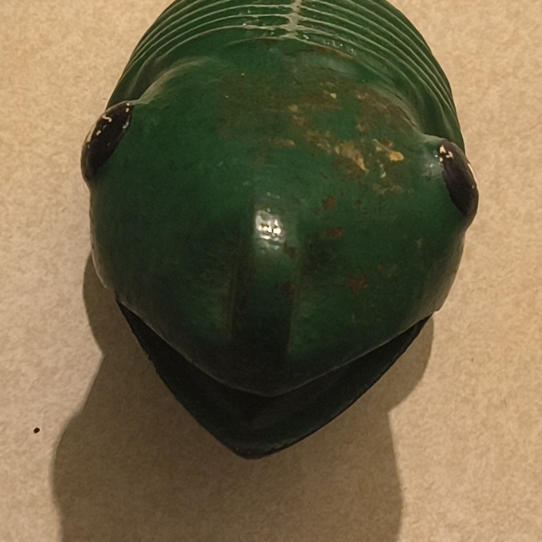 Vintage Green Cast Iron Fish Head Doorstop Decorative Collectible ...