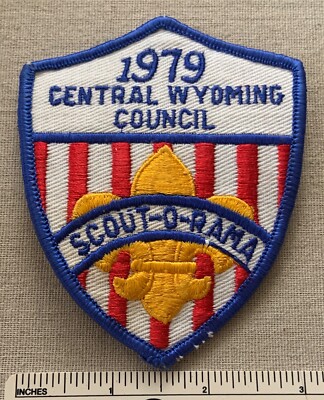 1979 CENTRAL WYOMING COUNCIL Boy Scout-O-Rama PATCH BSA WY Scouting ...