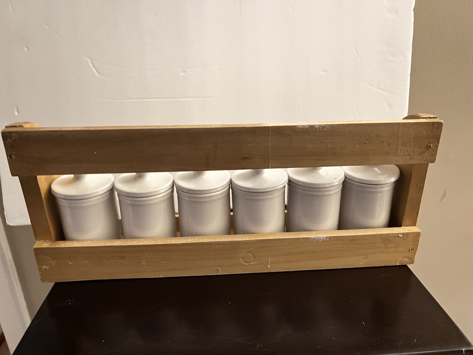 Vintage Culpeper Spice Rack with 6 Spice Jars | eBay