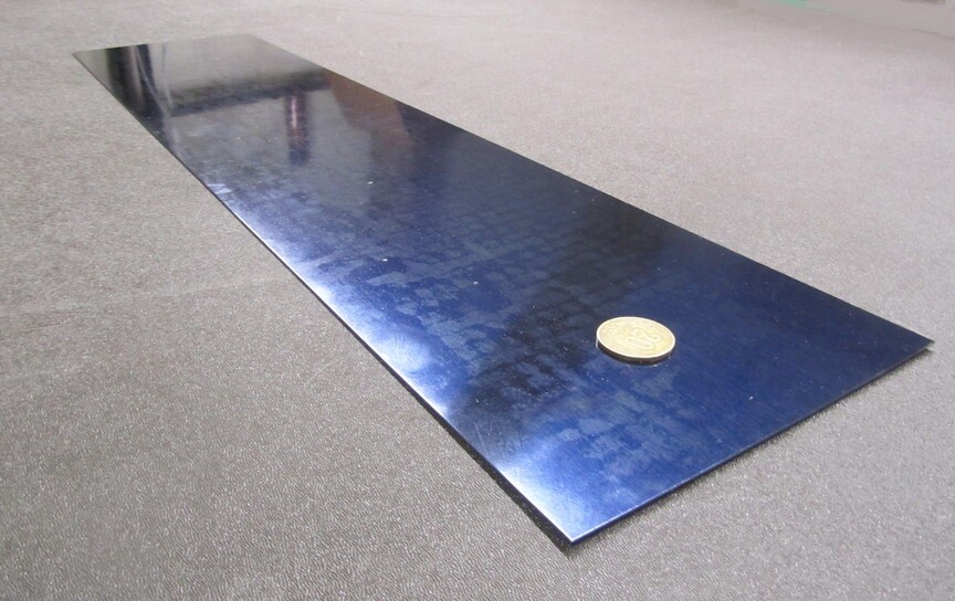 1095 Hard Blue Tempered Spring Steel Shim .042" Thick x 6.00" Width x ...
