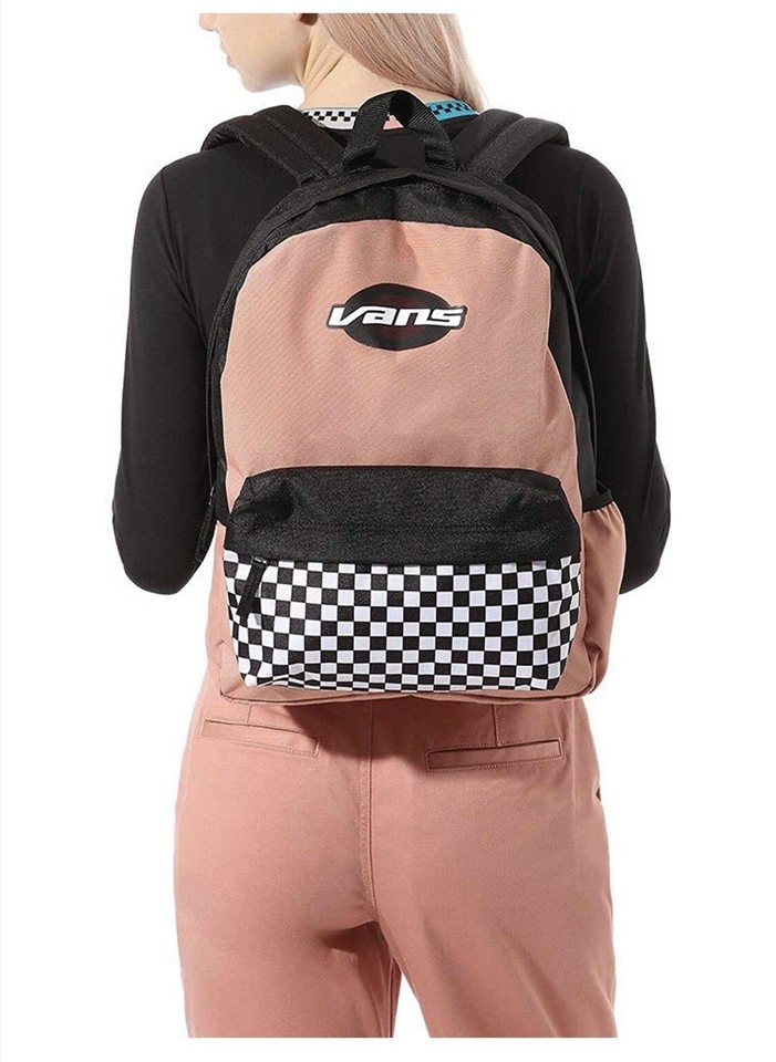 Vans Off The Wall Women's Street Sport Realm Backpack Bag - Rose Pink ...