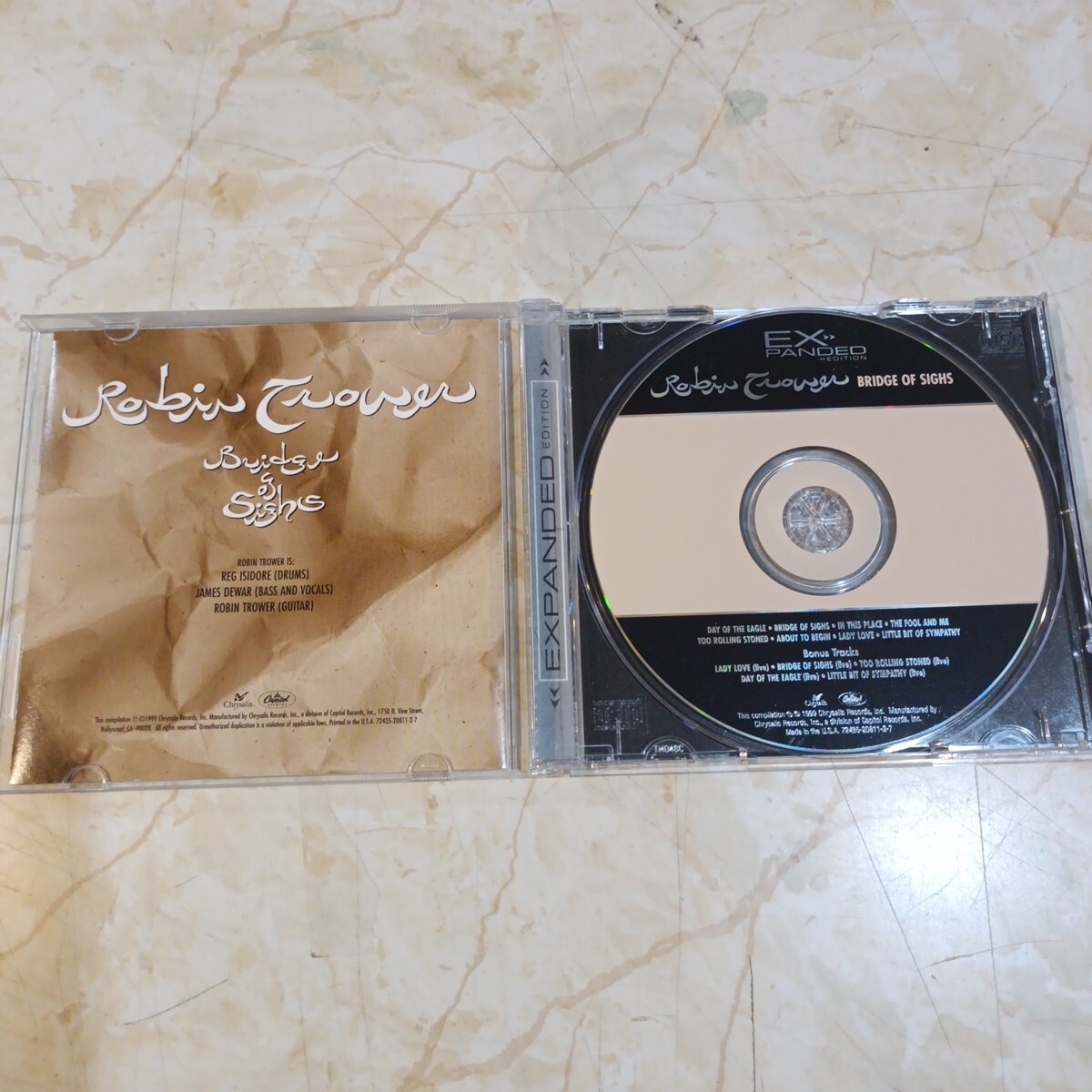 Robin Trower Bridge Of Sighs. VG CD. 1990 Expanded Edition. VG Cover ...