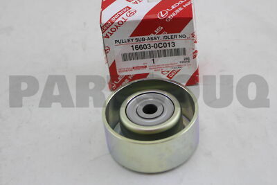 166030C013 Genuine Toyota PULLEY SUB-ASSY, IDLER, NO.1 16603-0C013 | eBay