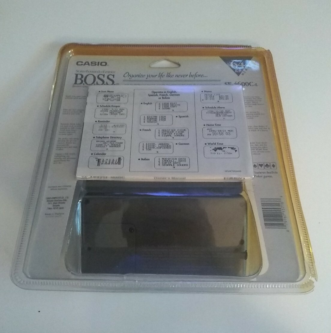 Casio BOSS SF-4600C64KB Pocket Computer Business Organizer Scheduling ...