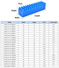 1/1.5/2/2.5/3/4 Modul Nylon Spur Gear Racks For CNC Linear Motion Long ...