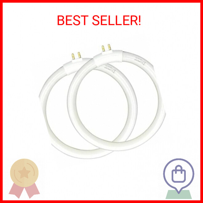 (2pack) 4.75’’ T4 Type 12W 6400K Circular Bulb Replacement for ...