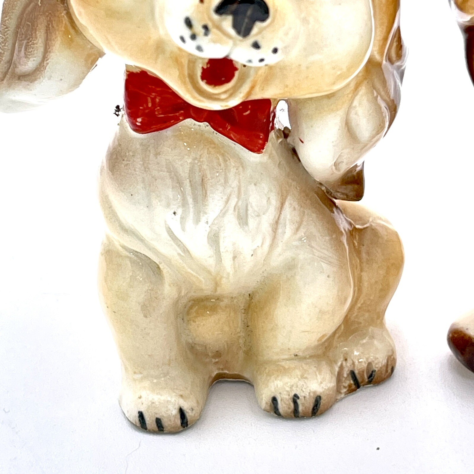 Vtg Commodore Salt Pepper Shakers Cocker Spaniel Dogs Puppies 4" Made ...