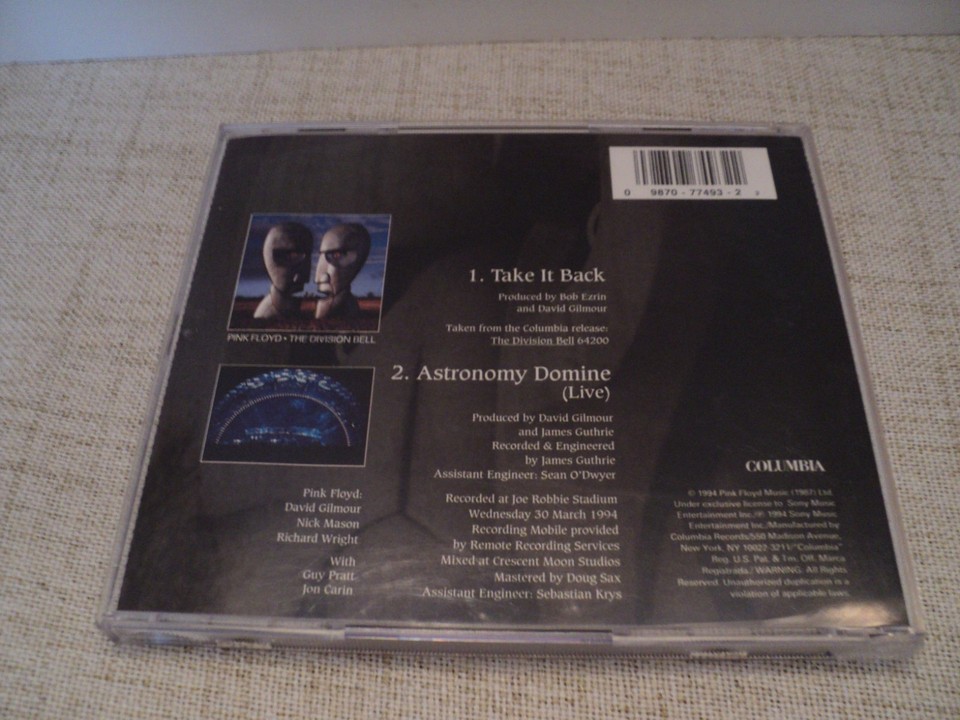 1994 Pink Floyd C.D.-Take it Back-2 Songs | eBay