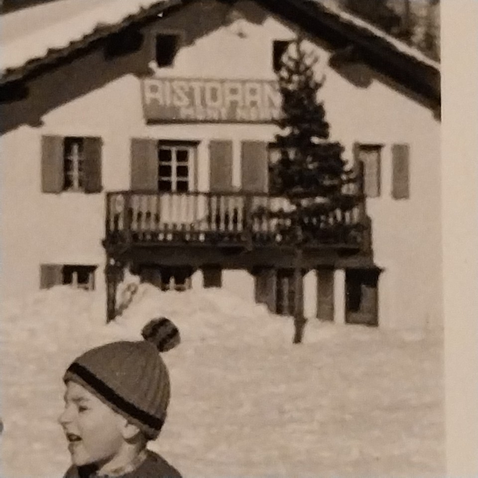 Animated Photo Santa Children With Sled Restaurant St. Moritz 1955 ( F ...