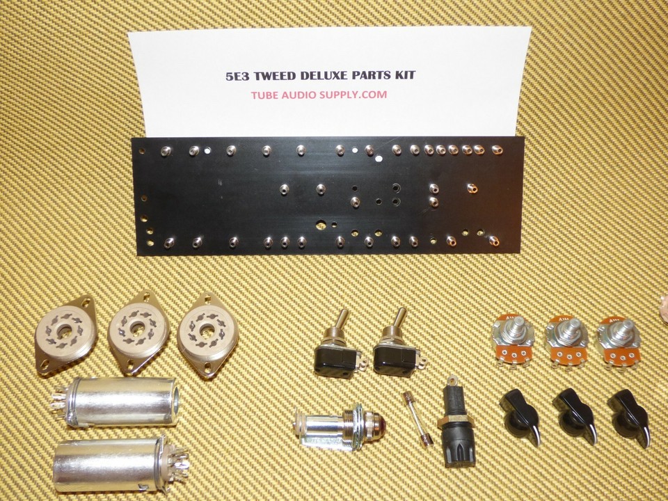 5E3 TWEED DELUXE GUITAR AMP PARTS KIT, Switchcraft, Mallory, BELTON ...