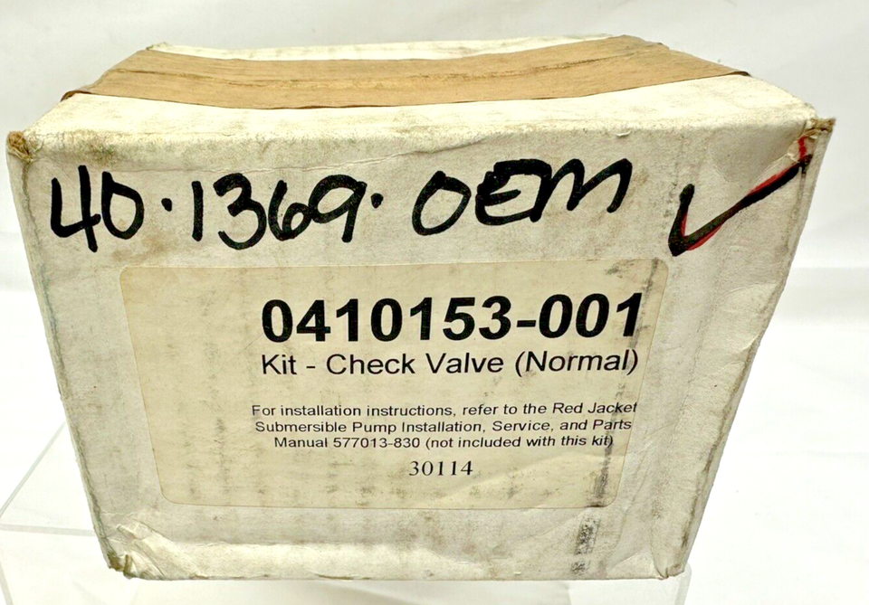 Red Jacket STP Check Valve Kit 410153-001 NIB | eBay