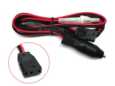 NEW Workman CB-3AP 3-Pin Radio Power Cord Cable with 12V Cigarette ...