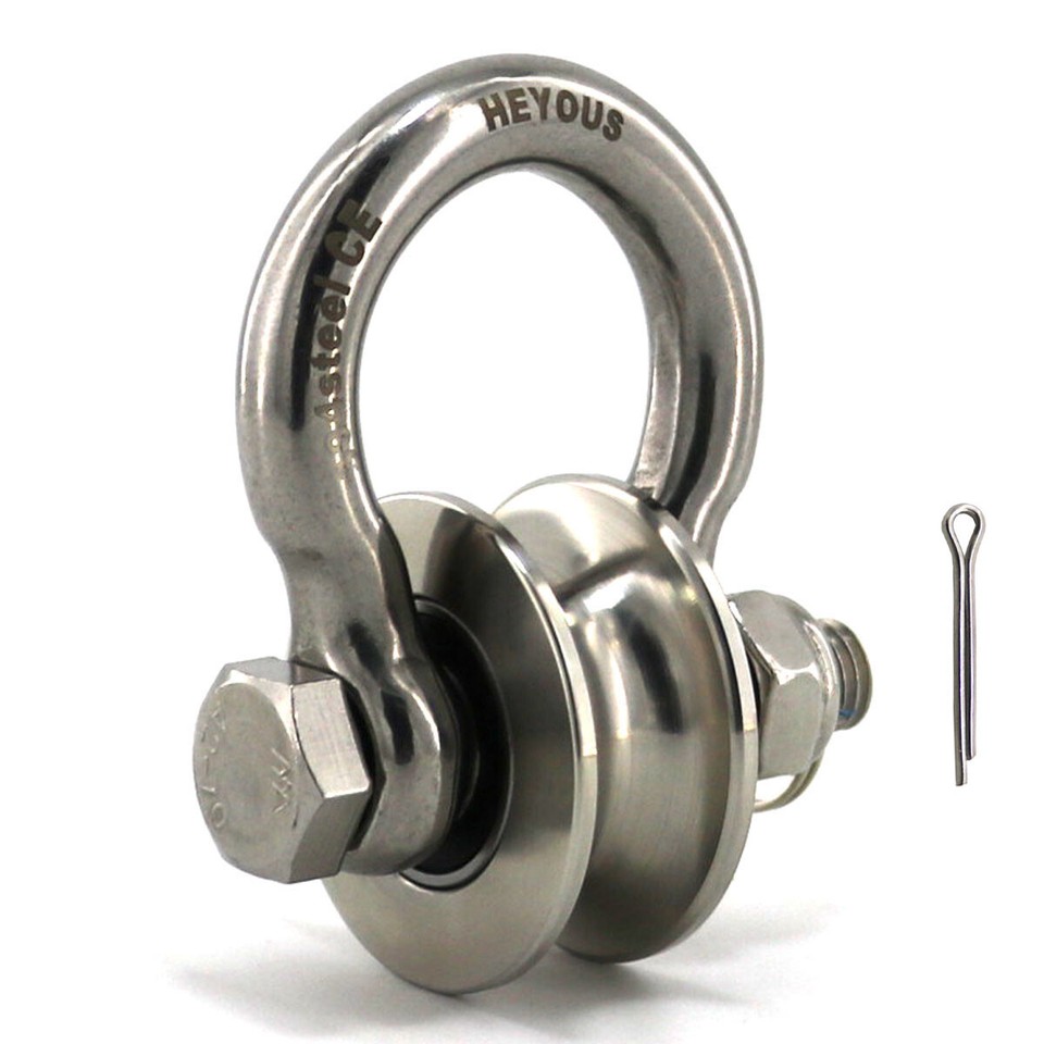 Heyous Stainless Steel304 Pulley Wheel Pulley Block Safety Pulley Block ...