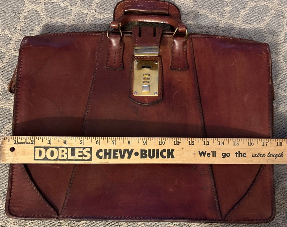 VTG ATLAS of Philadelphia Leather Briefcase - Lawyer/Doctor Bag | eBay