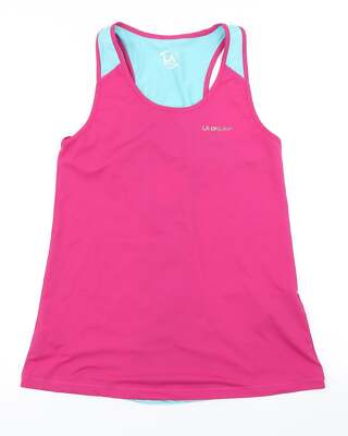 LA Gear Womens Pink Polyester Blend Basic Tank Size 8 Scoop Neck | eBay UK