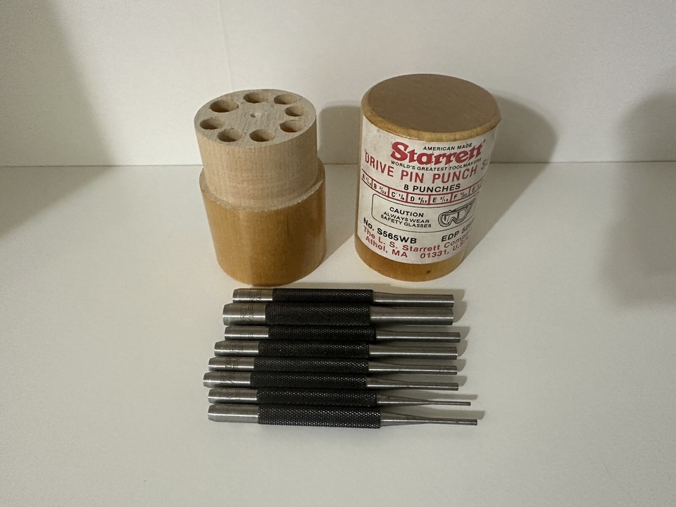 Starrett S565WB 8-Piece Drive Pin Punch Set | eBay