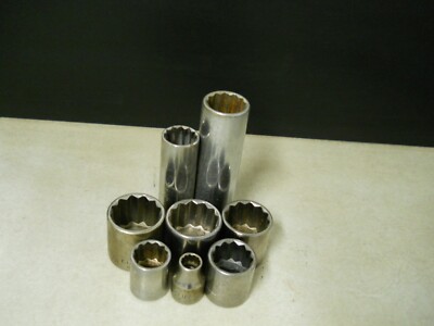 x8 3/8" Drive SAE 12 Point Sockets Craftsman Deep Well & Shallow | eBay