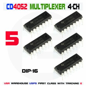 5Pcs CD4052 CD4052BE 4-Channel Multiplexer Demultiplexer IC dip-16 CMOS 791111084187 | eBay