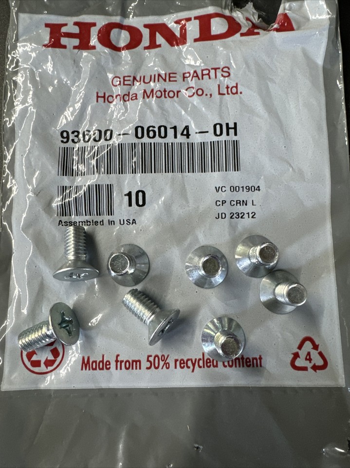8x Honda Acura Disc Brake Rotor Screw OEM all models | eBay