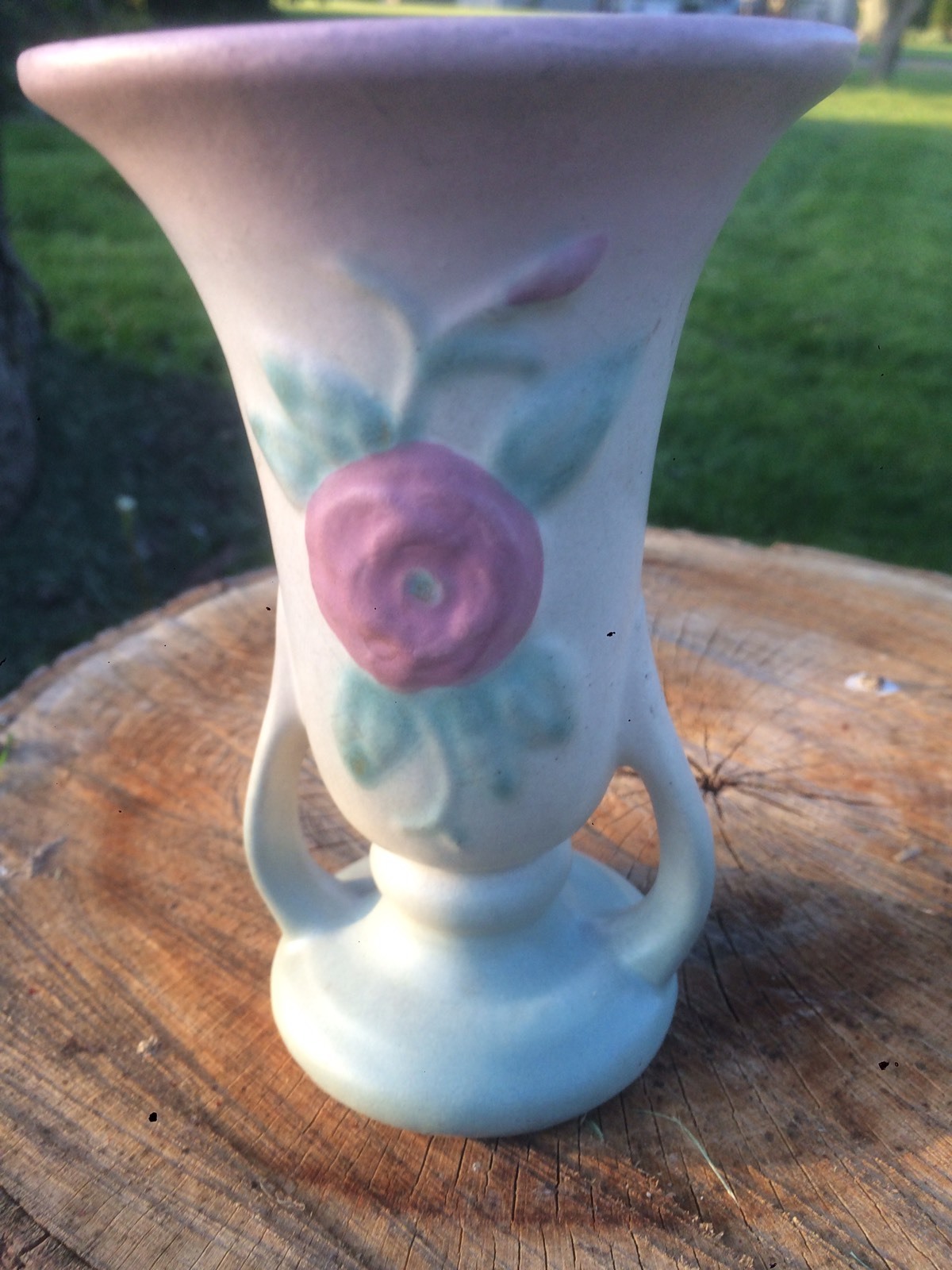 Hull Open Rose #130, 4-3/4in Vase, Pink/Green, Nice Condition, ca 1940s ...